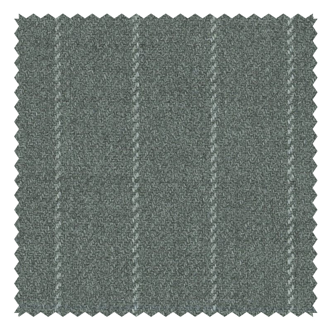 Grey Chalk Stripe "City Of London" Suiting – Anthony Sinclair