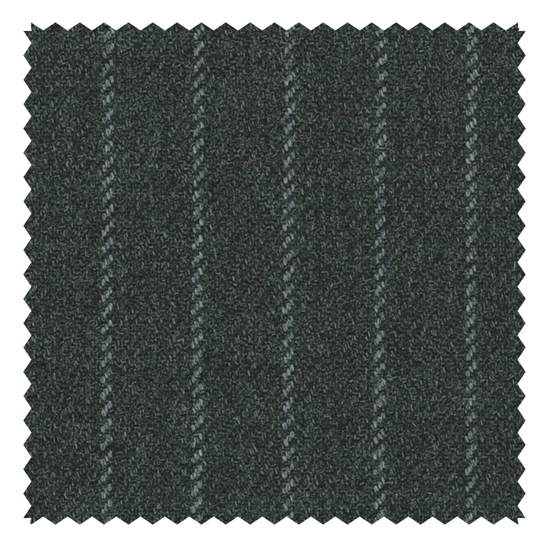 Charcoal Narrow Chalk Stripe "City Of London" Suiting – Anthony Sinclair