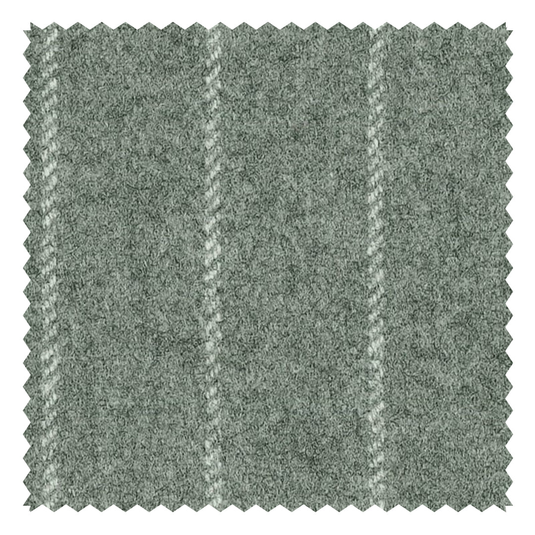 Light Grey Chalk Stripe "Classic Woollen Flannel" – Anthony Sinclair