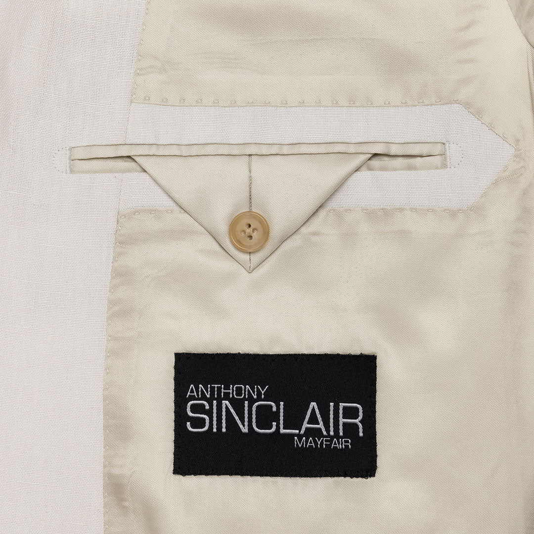 Two-Piece Cream Linen Suit – Anthony Sinclair