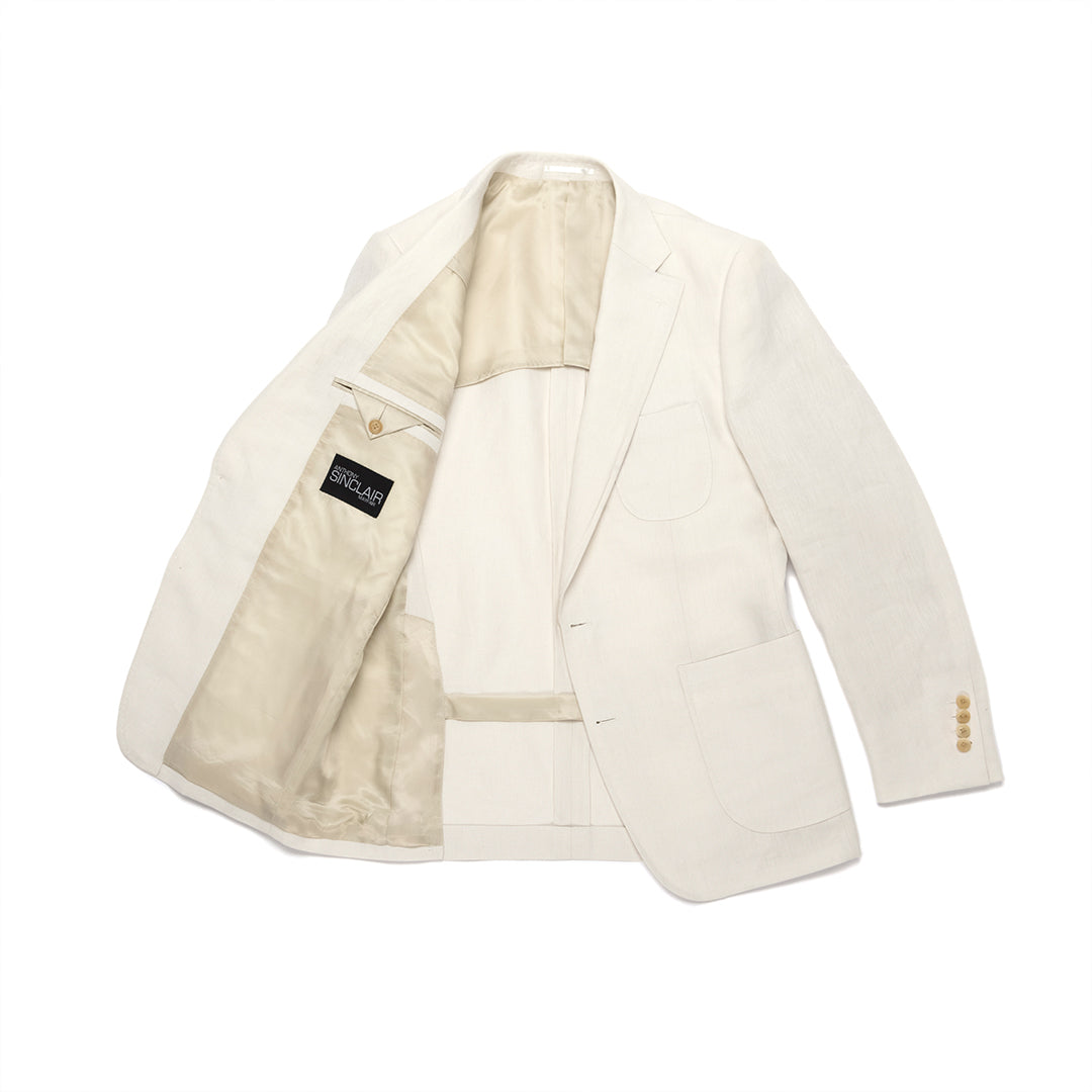 Two-Piece Cream Linen Suit – Anthony Sinclair
