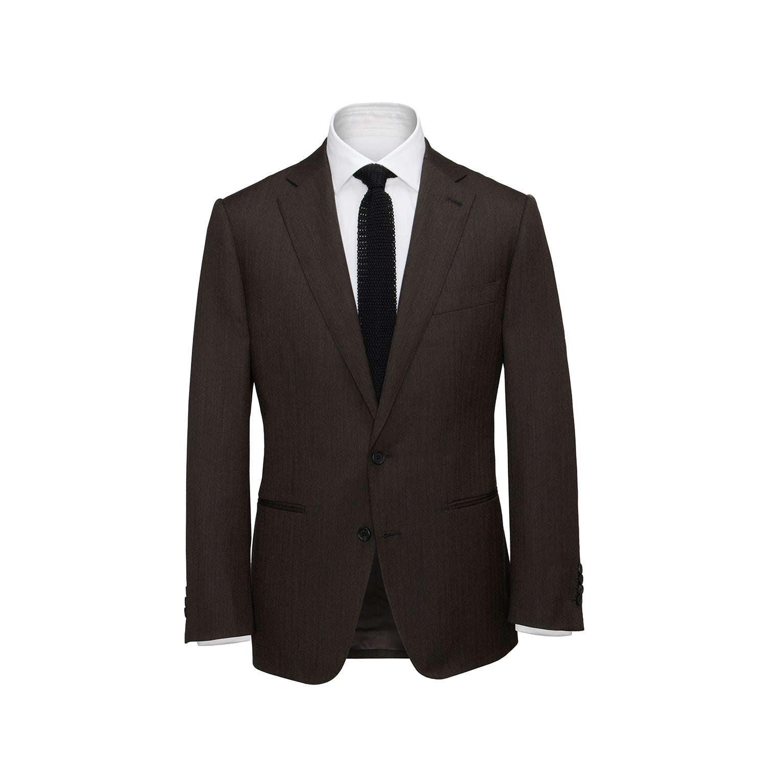 Two-Piece Brown Shadow Stripe Suit – Anthony Sinclair
